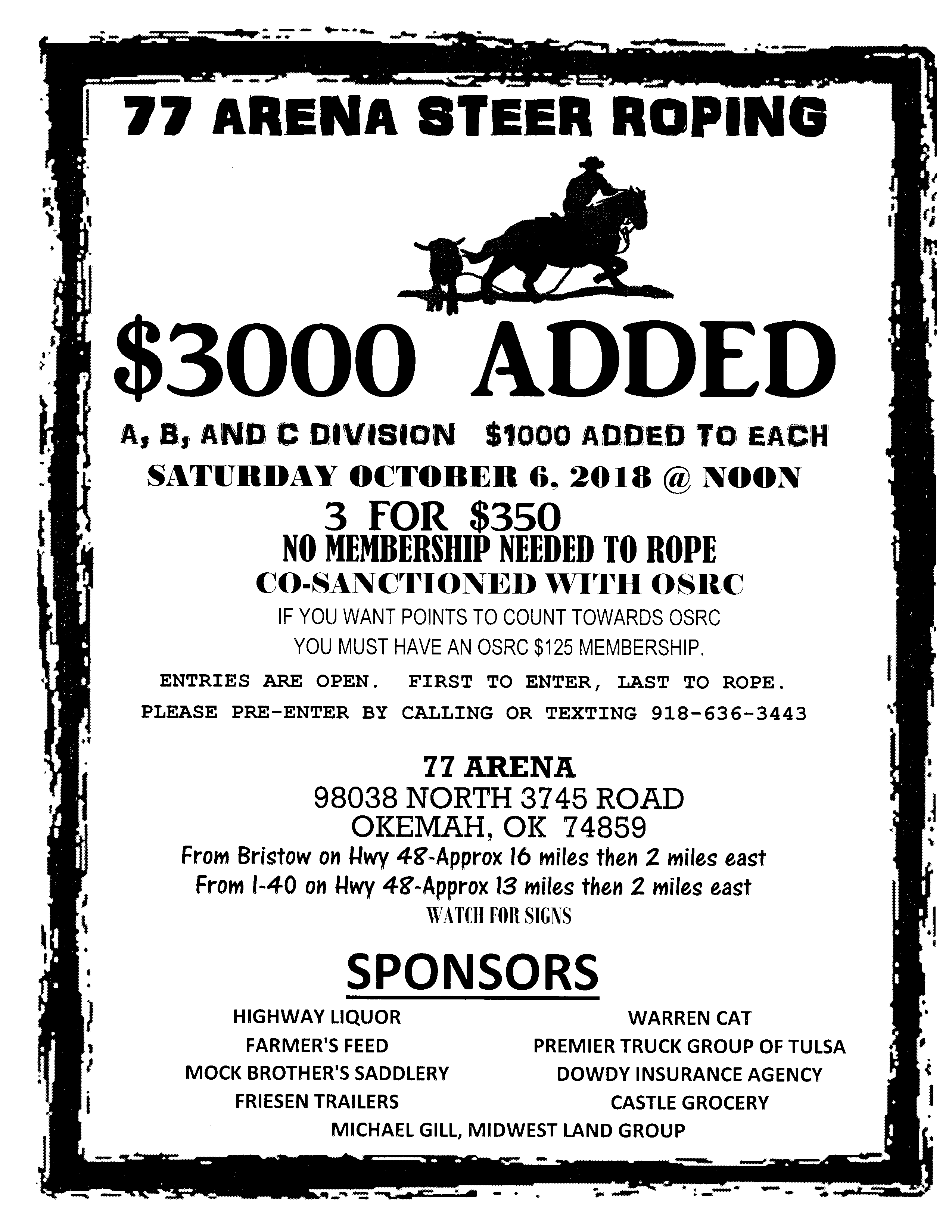 Osage Steer Roping Club